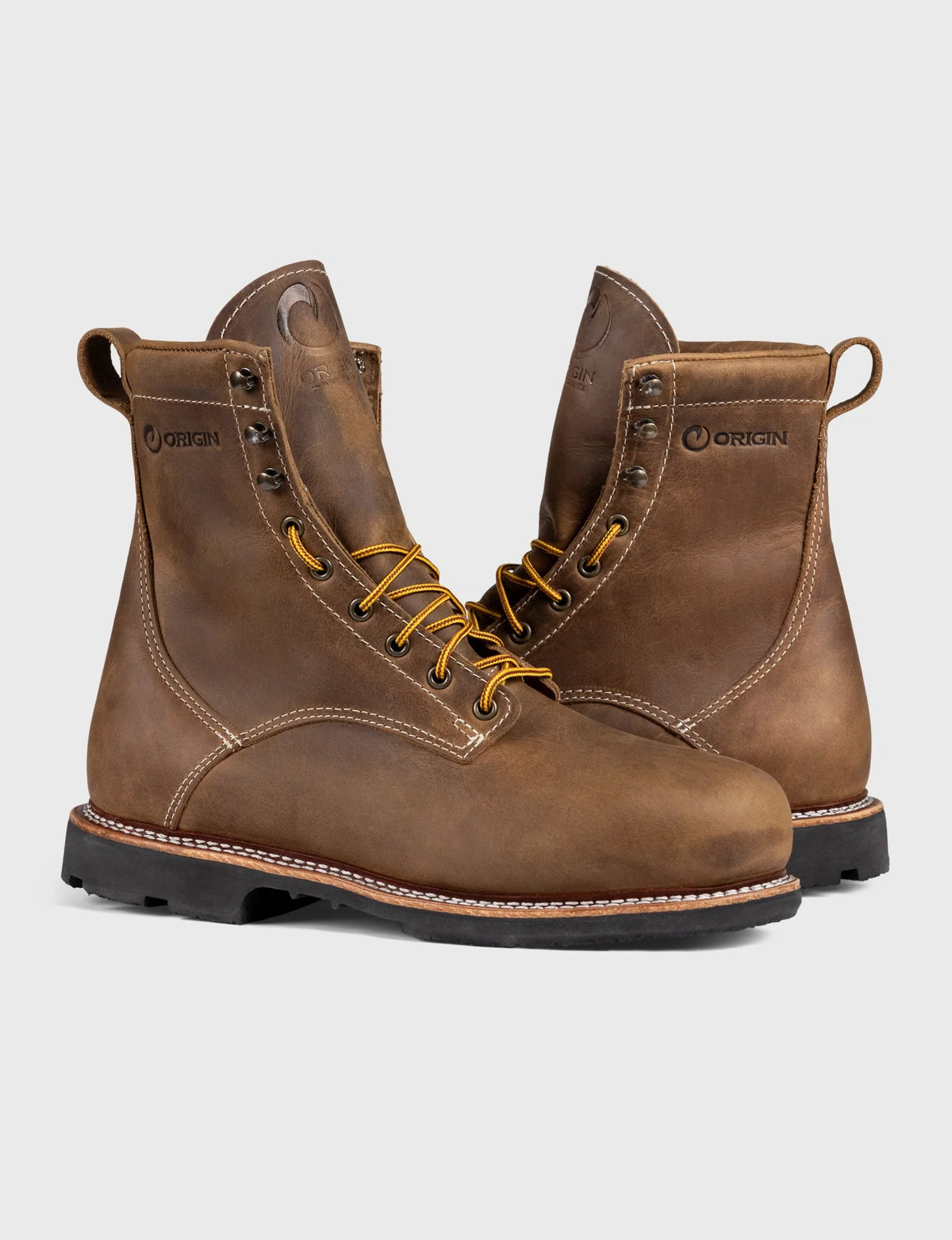 THE WILTON 8" STEEL TOE WORK BOOT - ALPHA - GRADED QUALITY – ORIGIN