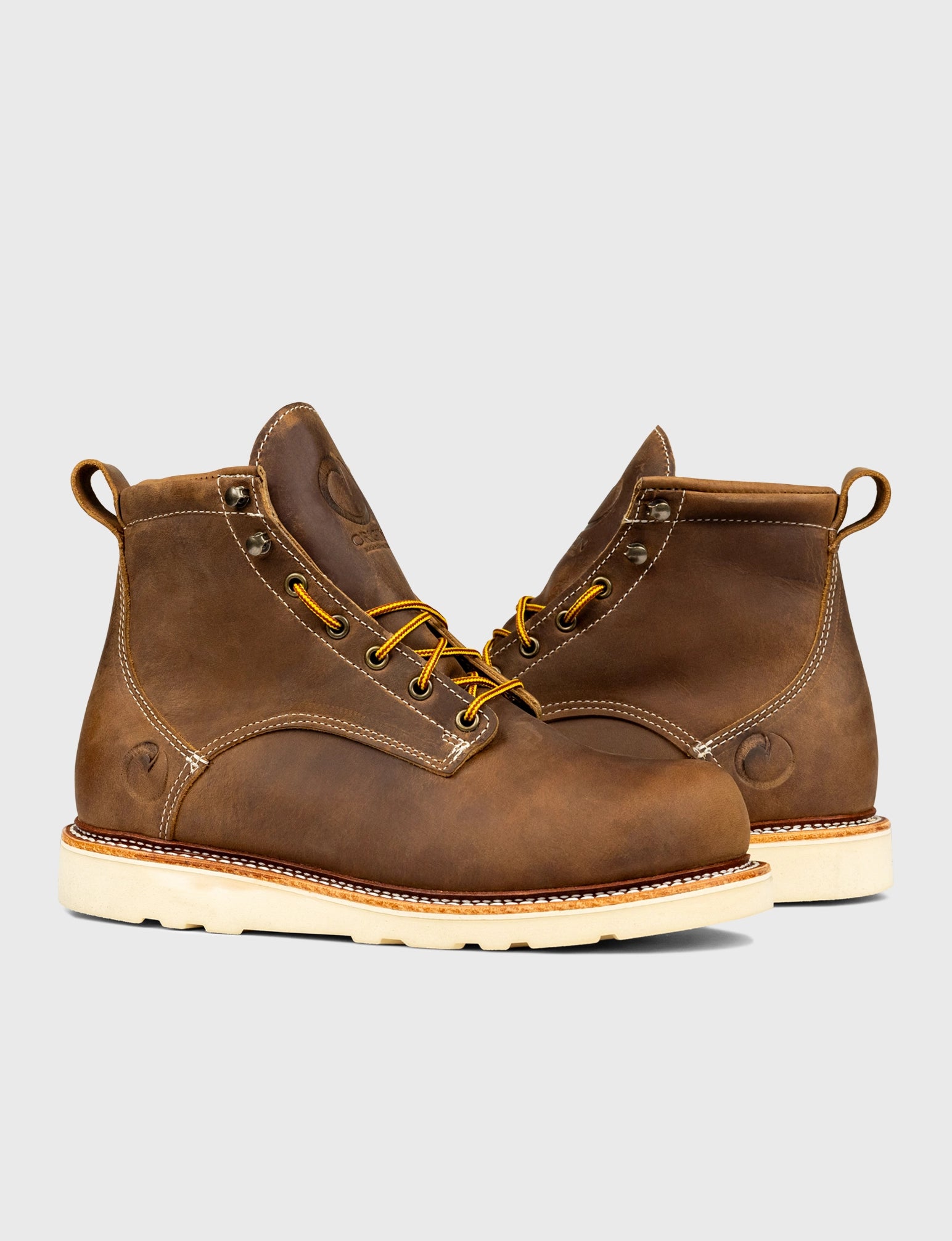 THE WILTON 6" GOODYEAR WELTED BOOT - NATURAL WEDGE SOLE – ORIGIN