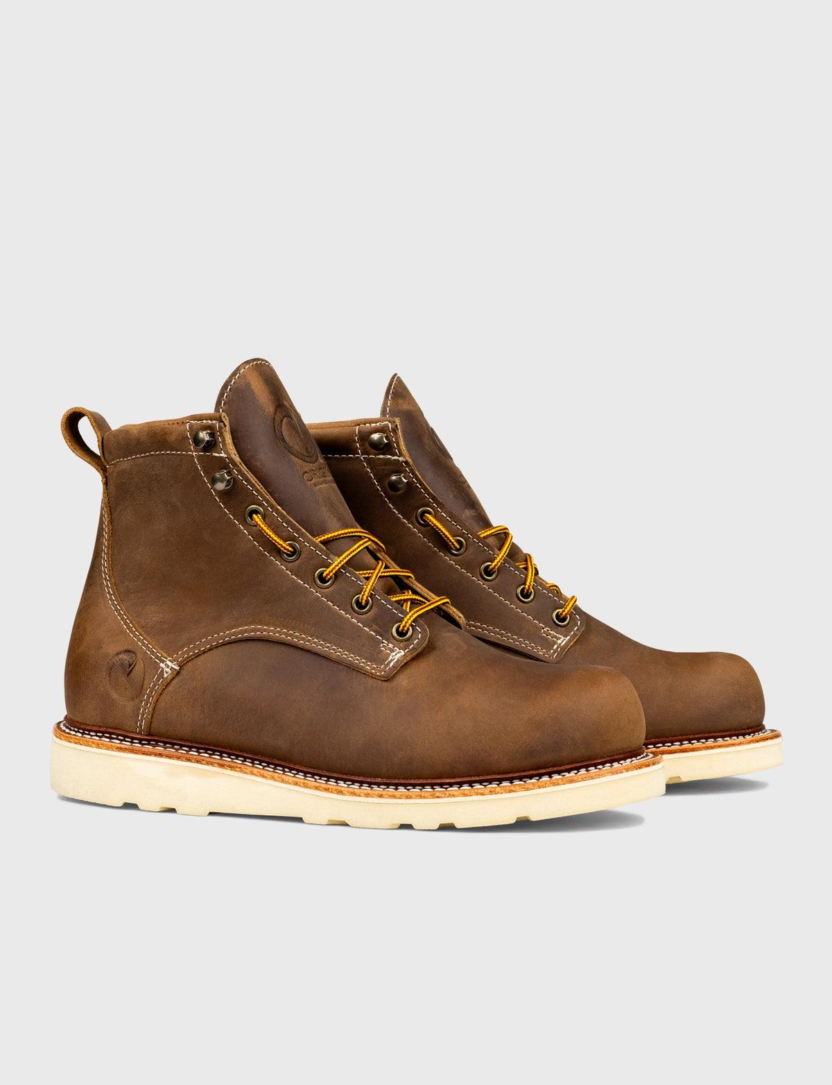 THE WILTON 6" GOODYEAR WELTED BOOT - NATURAL WEDGE SOLE – ORIGIN