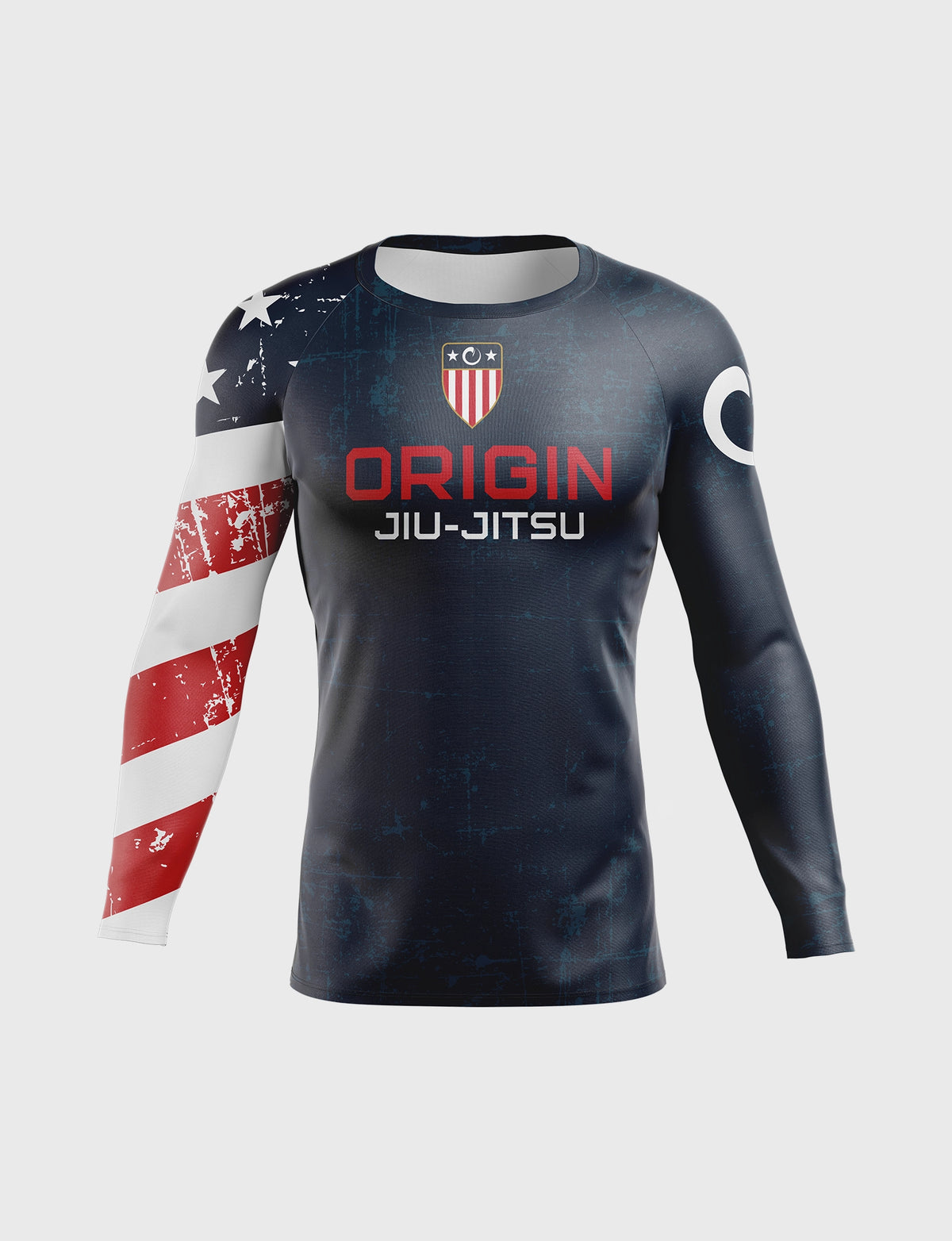 USA FLAG LS COMPRESSION FIT RASHGUARD – ORIGIN