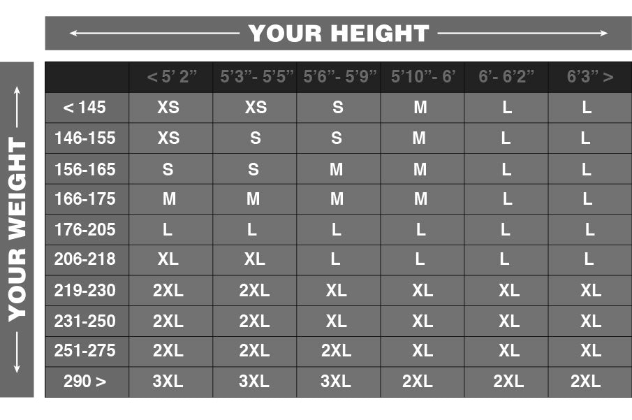 Size Guide – ORIGIN